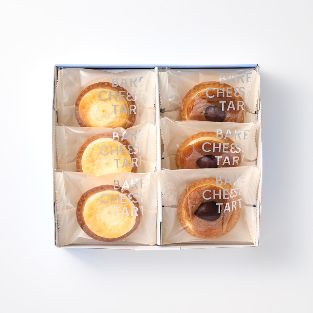 チーズタルト6P BOX〈オリジナルチーズタルト3個・モンブランチーズタルト3個〉